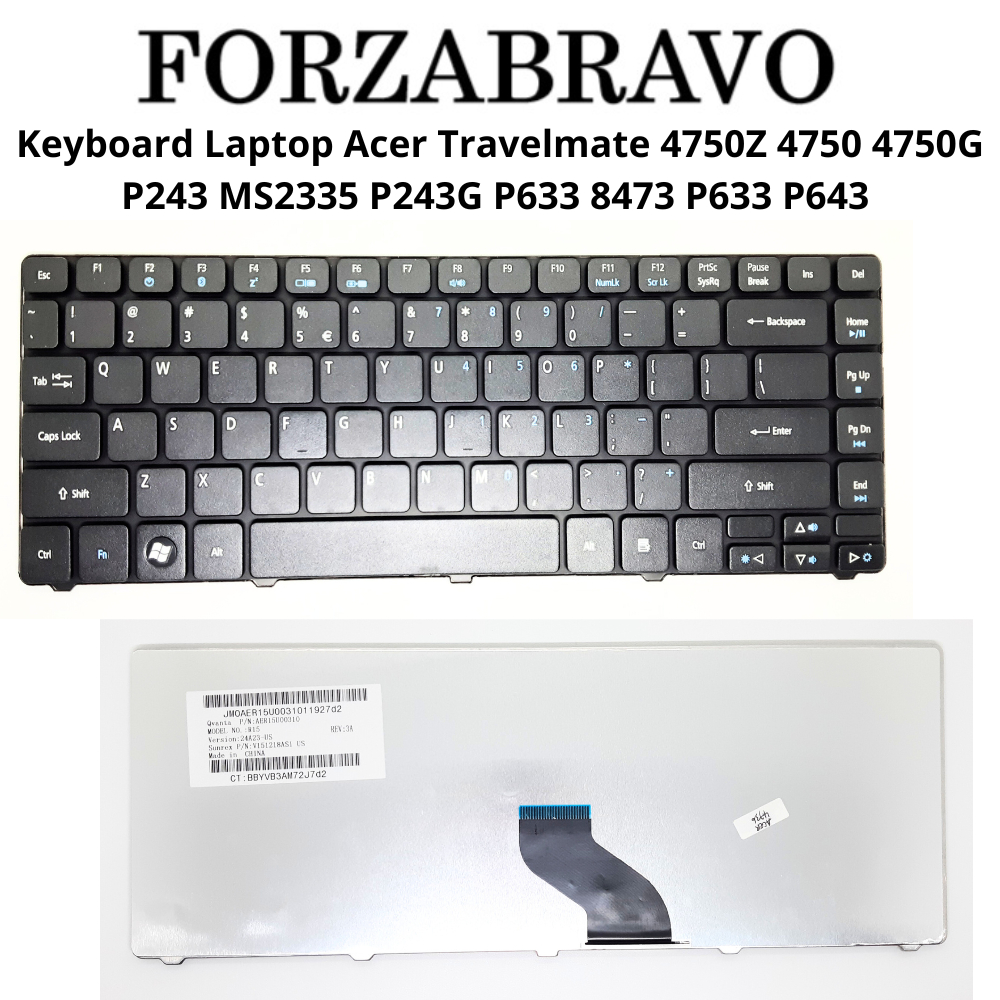 Acer Aspire 4736 4738 4340 4741 4750 4240 5942 Series Black Laptop ...