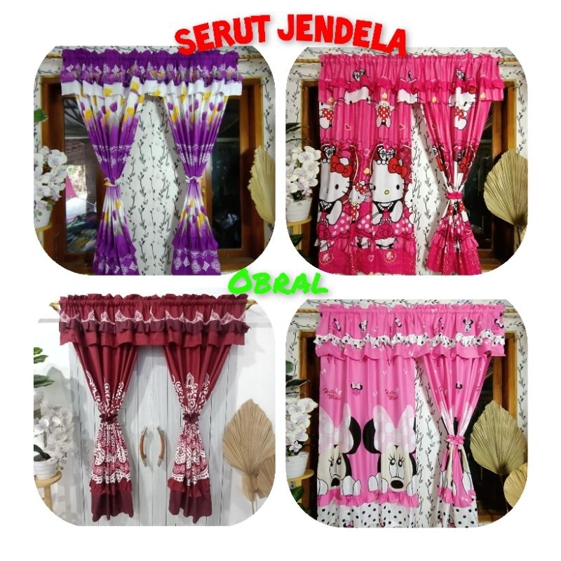 Minimalist Window Curtains with Drawstring Fringe Tassel/s Window ...