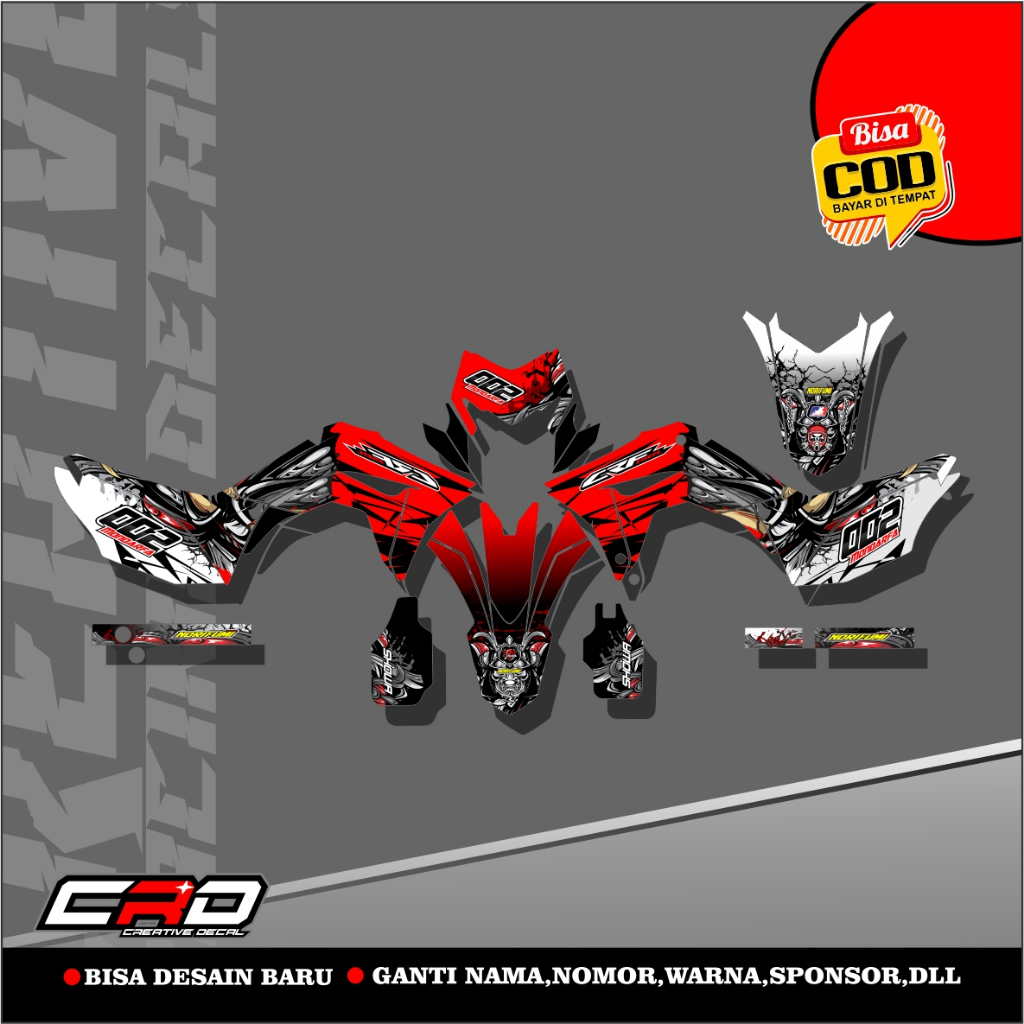 Custom CRF FULLBODY Sticker DECAL Can Add Name Number SPONSOR FREE ...