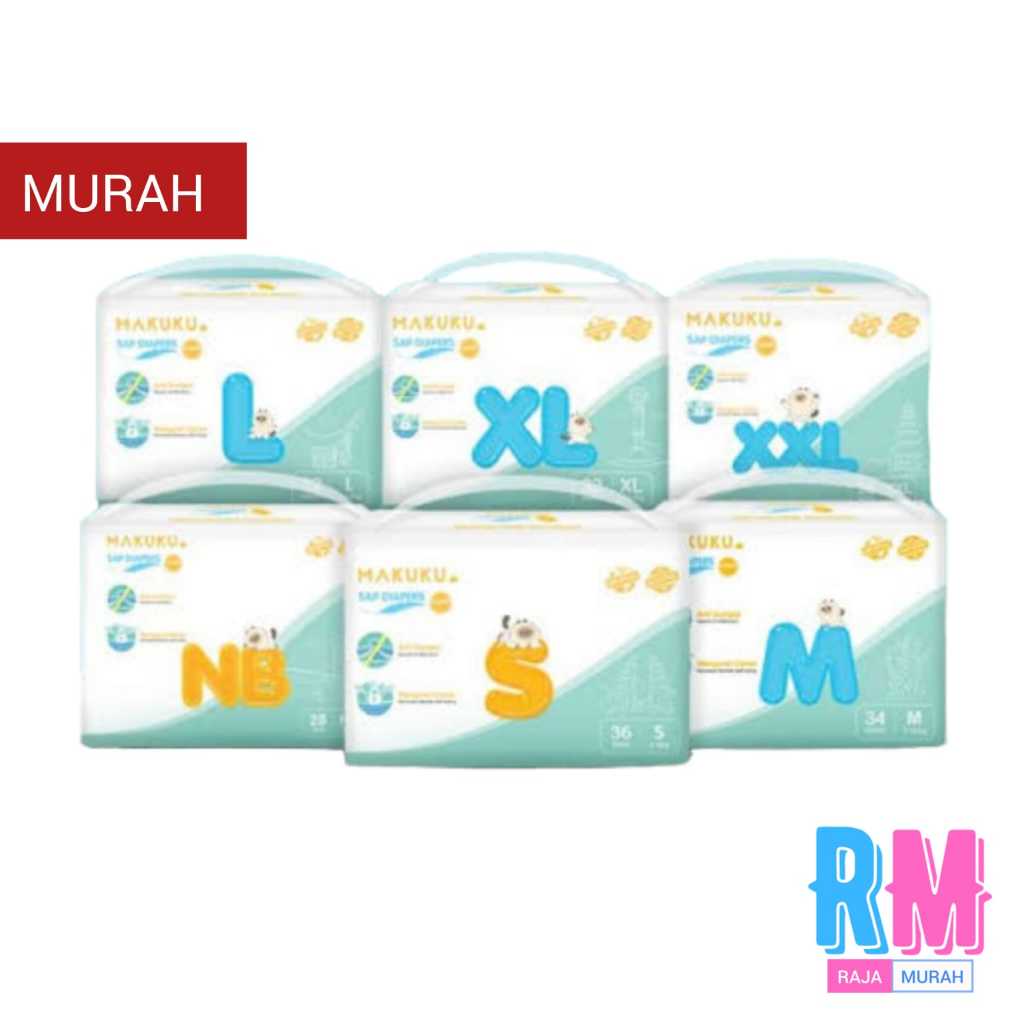 Pampers MAKUKU SAP Diapers Comfort Fit Mini Tape/Pants NB/S/M/L/XL/XXL ...