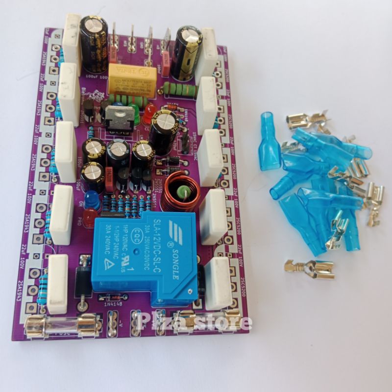 Toshiba final transistor pcb 5 sets complete with led signal protector pcb tr final indicator 5 ...
