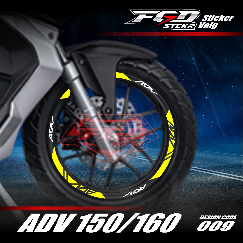 Cutting Sticker List Motorcycle Rims Honda ADV All Series 150/160 Lis ...