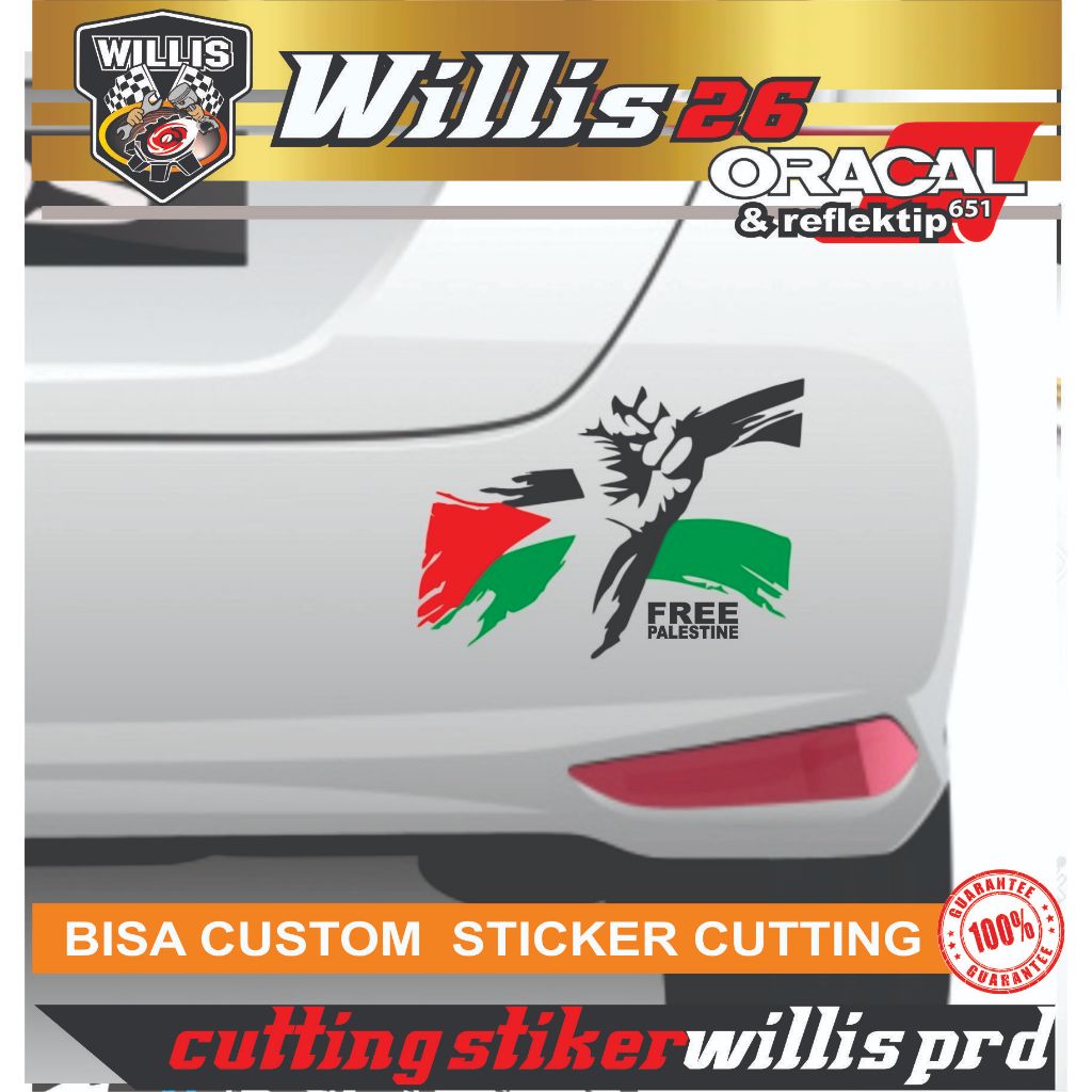 Sticker free palestine cutting sticker Car bumper save palestine ...