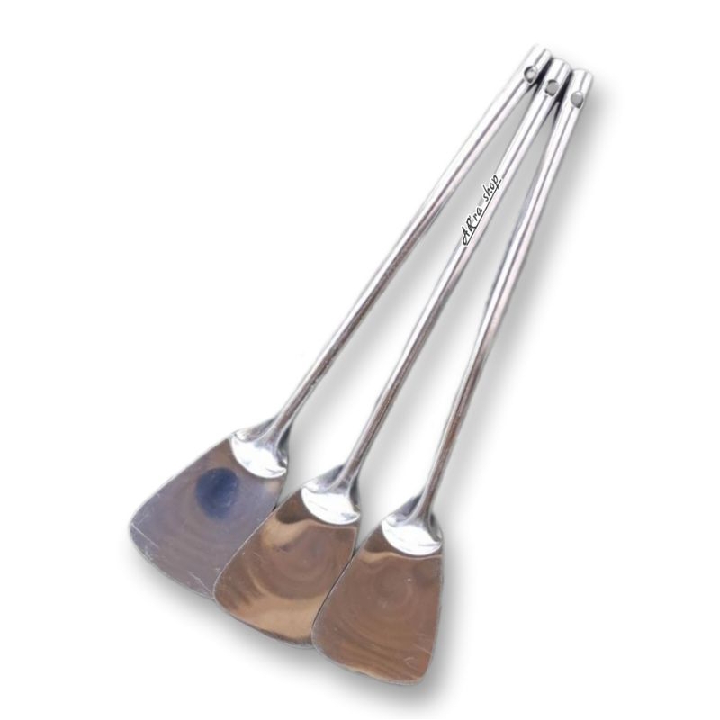 Full thick stainless spatula/long triangle thick spatula/full stainless ...