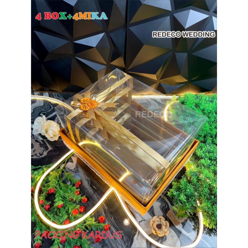 Box parcel Delivery Box For Wedding Gifts tile/pita full mika Contents ...