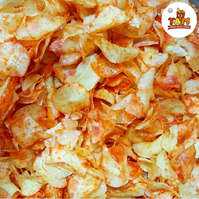 Ting Ting Spicy Sambalado Cassava Chips 250 Grams - Tam Snack | Shopee ...