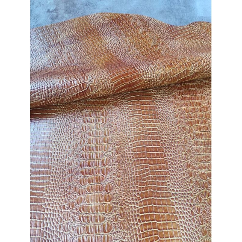 Cowhide Material Croco Crocodile Print Sheet | Shopee Malaysia