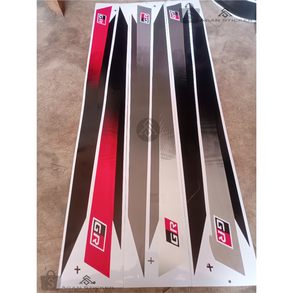 Toyota GR Sticker GR Sticker GR Fortuner Car Side body Trim Sticker ...