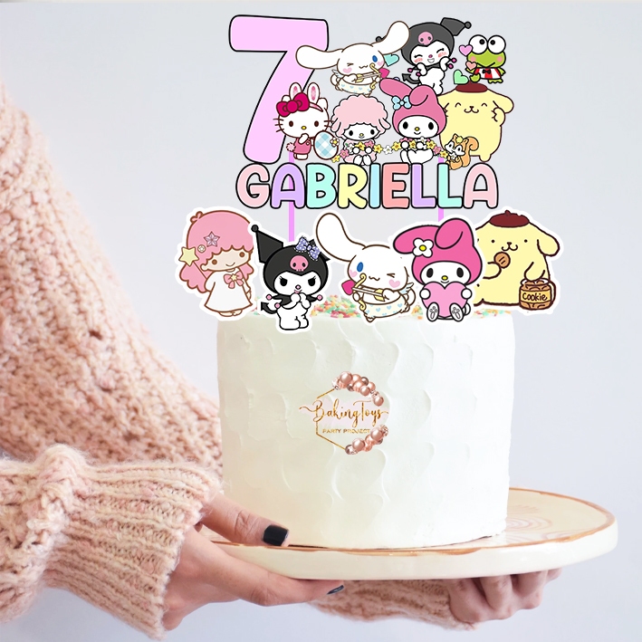 Sanrio Cinnamoroll Kuromi Pompompurin Melody Hellokitty - Birthday Cake ...