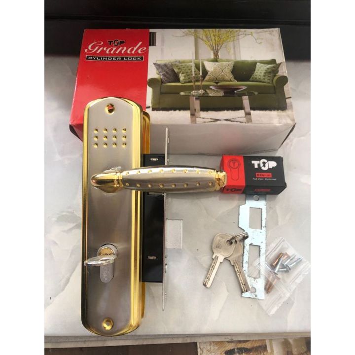Top grande door lock cylinder complete door handle top grande door lock ...