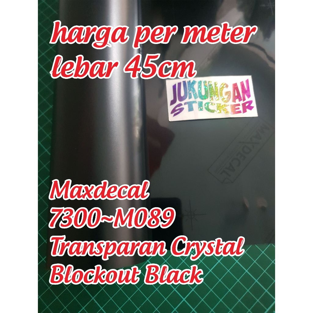 Transparent Vinyl Sticker Doff Maxdecal Crystal Blockout Black - 7300 ...