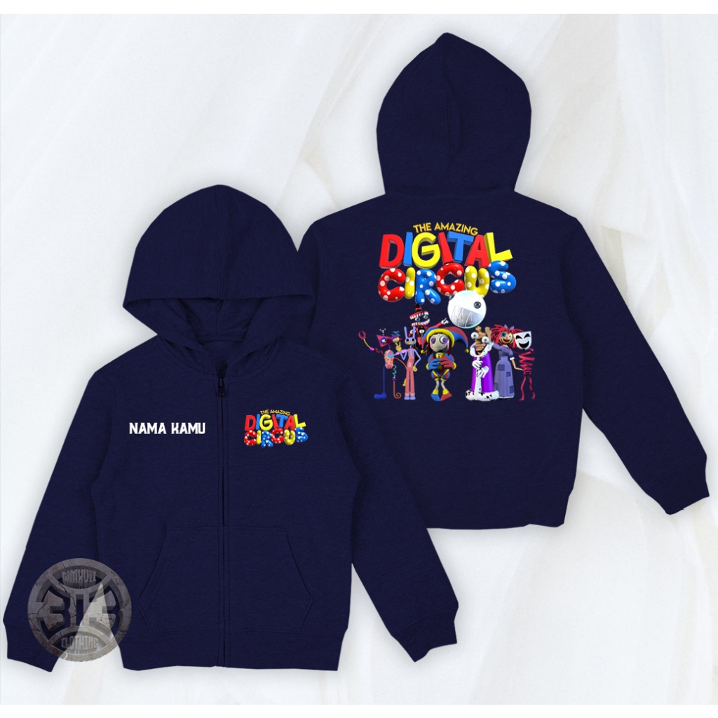 Hoodie Zipper Kids The Amazing Digital Circus Jacket Kids Digital ...