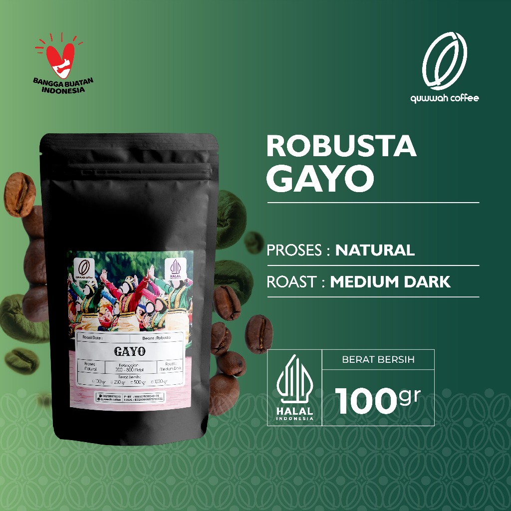 Gayo Aceh Fine Robusta Ground Coffee Beans Robusta Coffee Beans Single ...