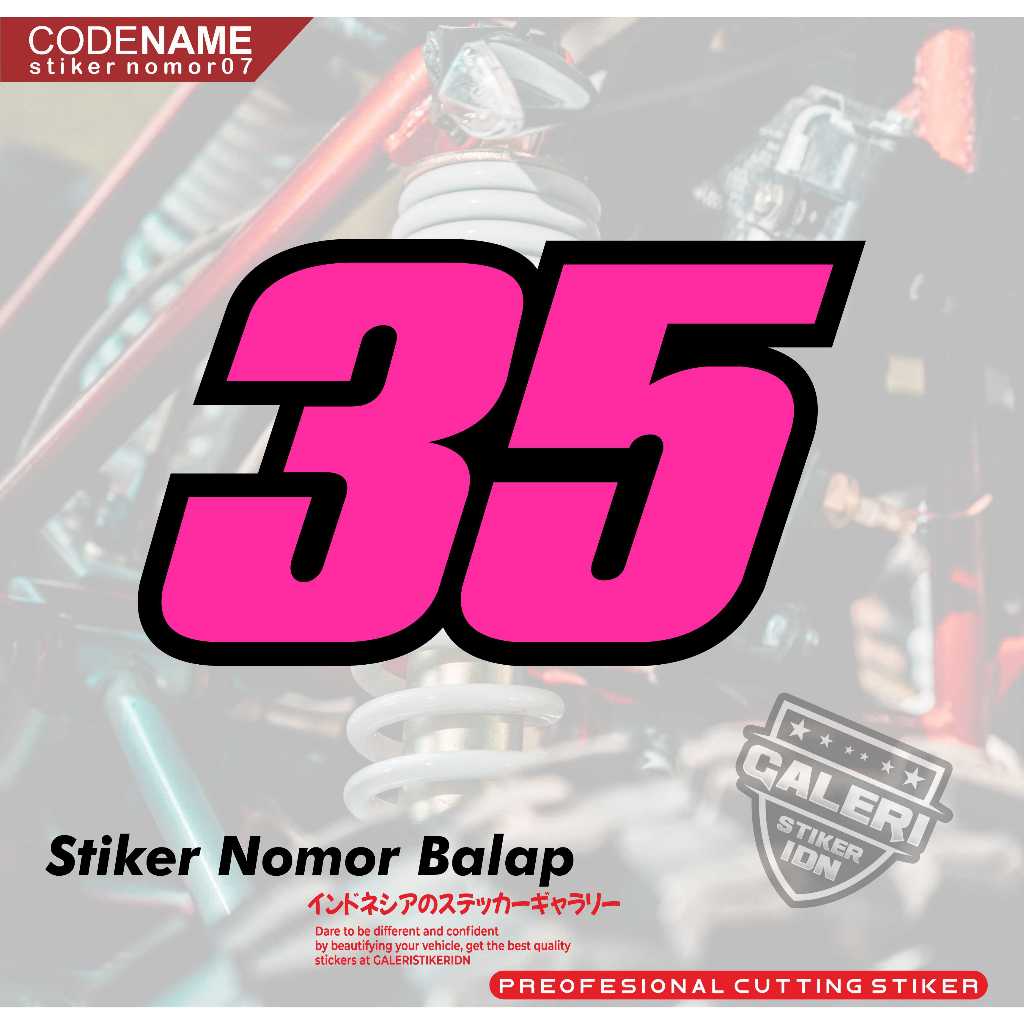 CUSTOM NUMBER STICKERS RACING NUMBER STICKERS RACING NUMBER STICKERS ...