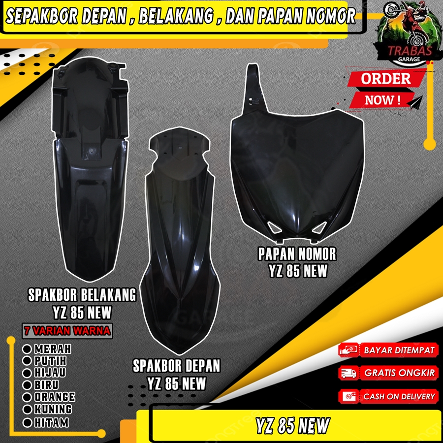 Fender SET Front Rear Number Board YZ 85 YZ85 NEW 2016 YAMAHA PNP CROSS ...