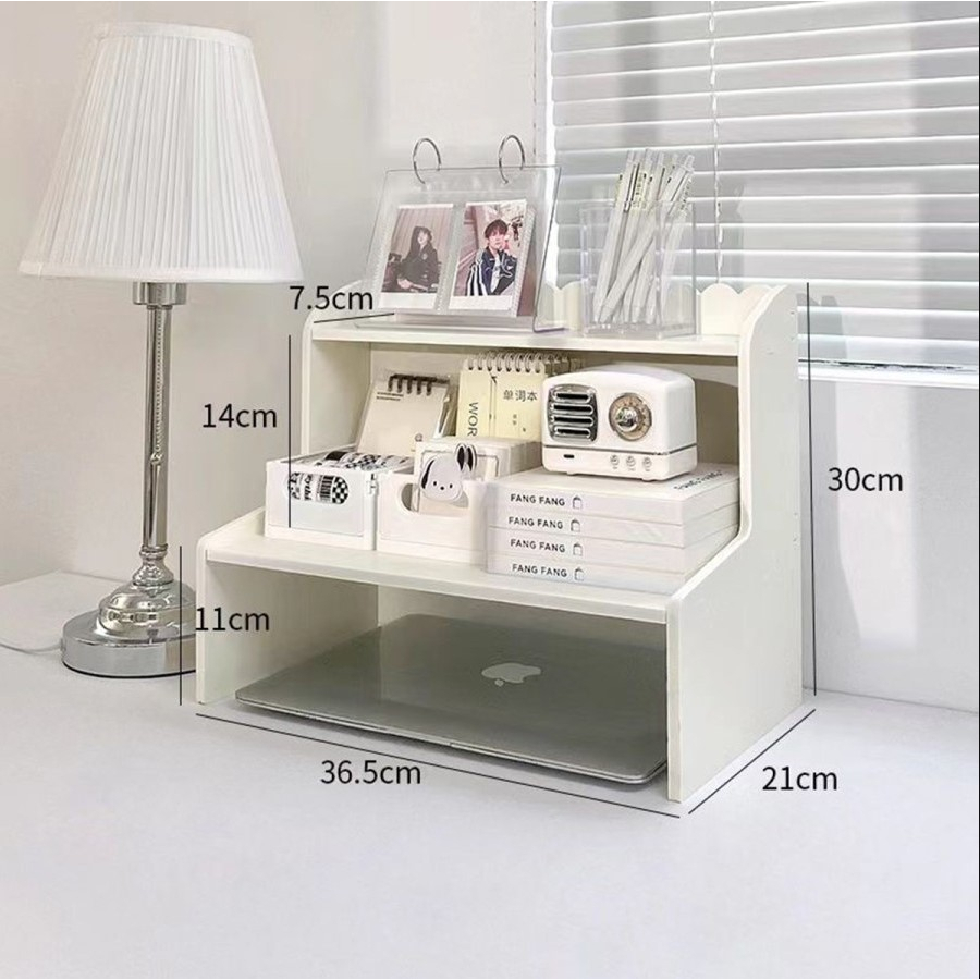 Korean Table Desktop Storage Desk Organizer Bookshelf Laptop Desk/Desk ...