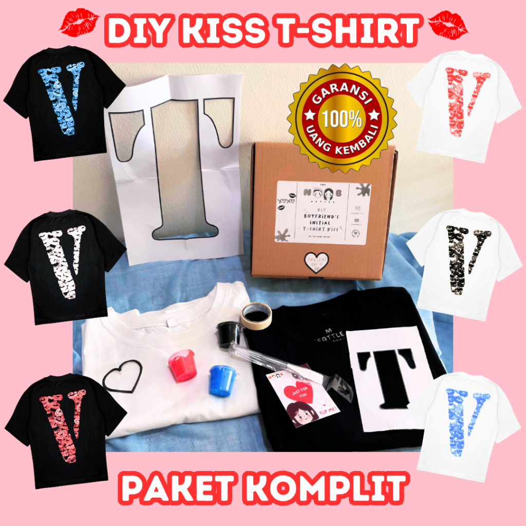 Kiss Tshirt DIY Kit Initials Name | Kiss Shirt | Kiss T-Shirt | T Shirt Kiss DIY | Kiss Clothes ...