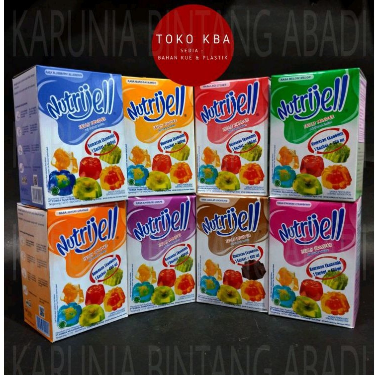 Nutrijell Jelly Powder Small Sachet Jelly Instant Powder Chocolate ...
