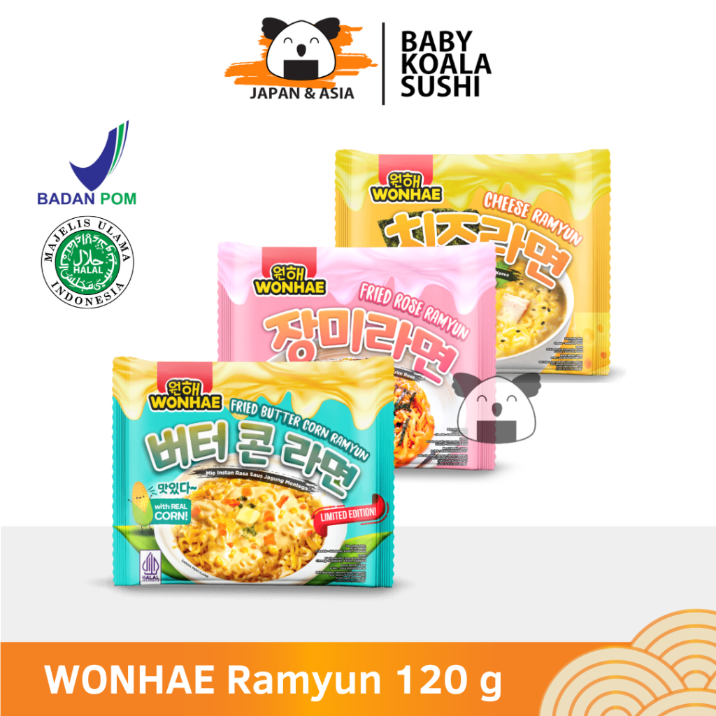 Wonhae Korean Cheese Ramyun 120 g Halal | Korean Style Instant Noodles ...