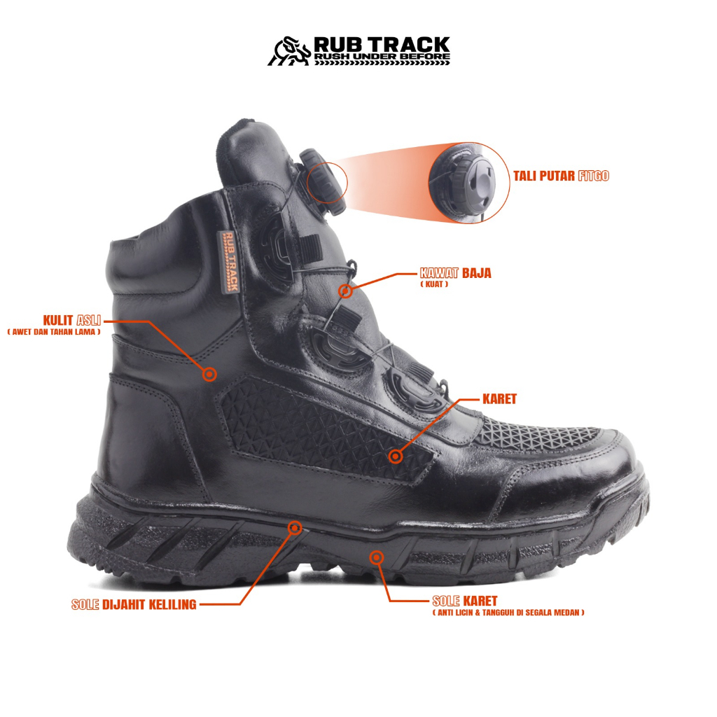 Rubtrack - Pdl Boa Virgo Shoes Low Swivel Strap Genuine Leather Cordura ...
