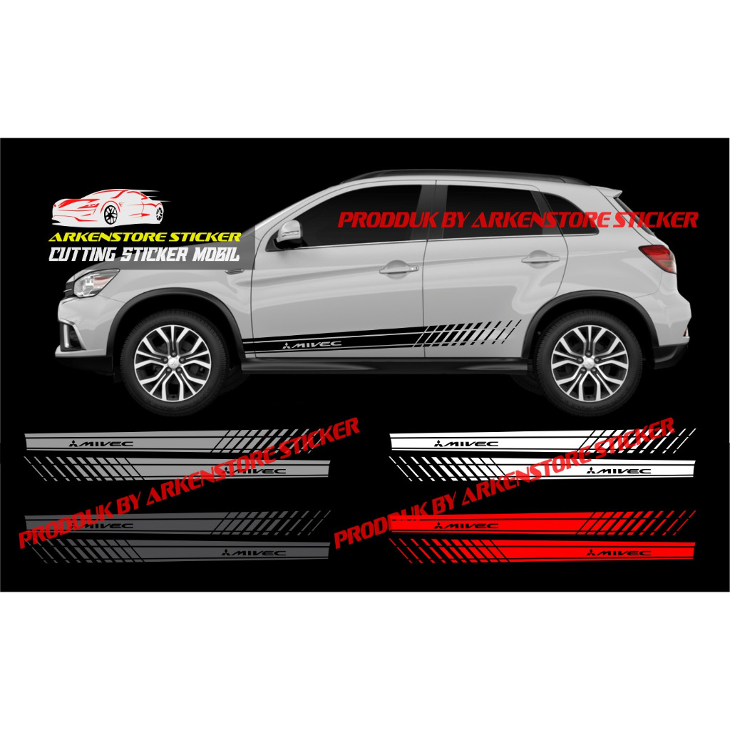 Mitsubishi outlander mivec Car sticker cutting sticker mitsubishi ...