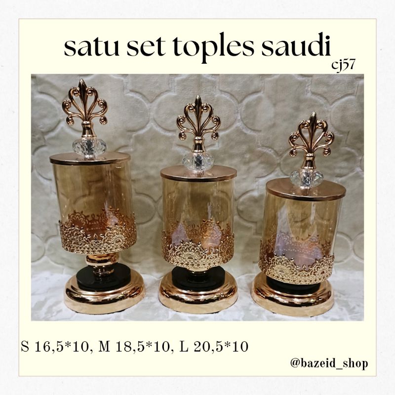 Sultan Cup Glass Jar set | Saudi Glass Jar set | Candy jar set | Shopee ...