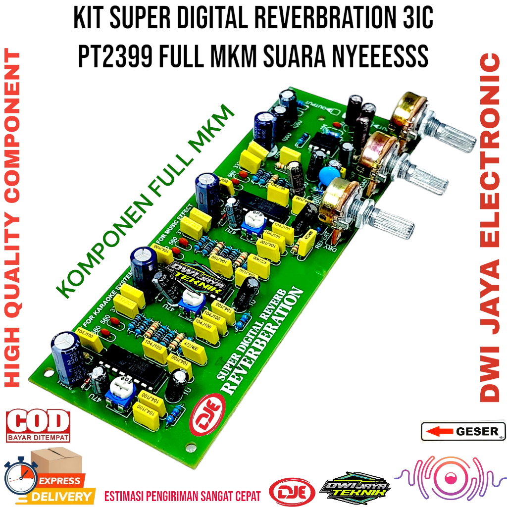 Kit ECHO Reverb 3 IC PT2399 Nyeees Sound Full MKM | Shopee Malaysia