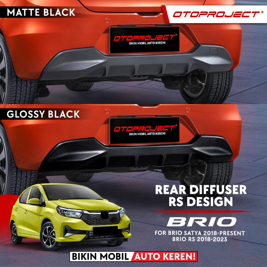 Otoproject - Rear Diffuser All New Brio 2023 RS Design | Shopee Malaysia