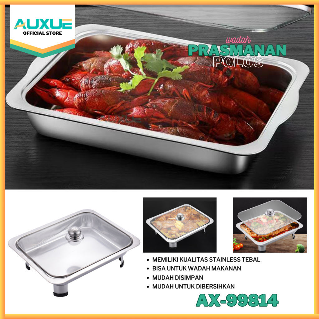 Auxue Buffet Pan Buffet Container FULL Glass Lid Buffet Serving ...
