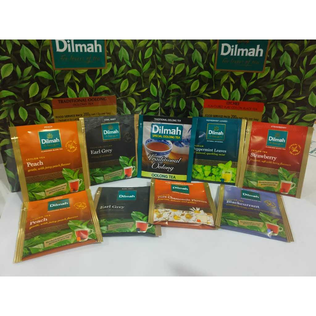 Premium Tea DILMAH Envelope Sachet Tea Bags Assorted Flavors Original ...