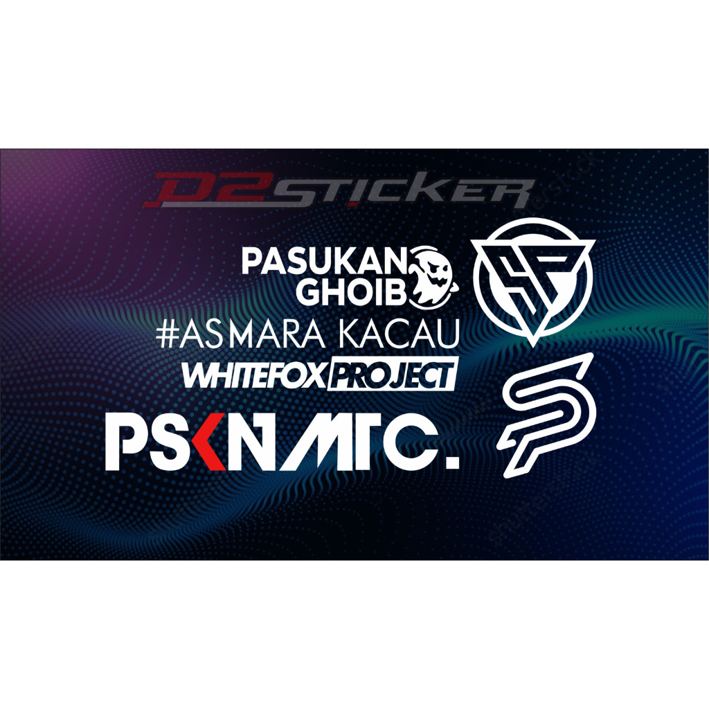 Sticker Set PSKNMTC Ghoib SP White fox project Asmara | Shopee Malaysia