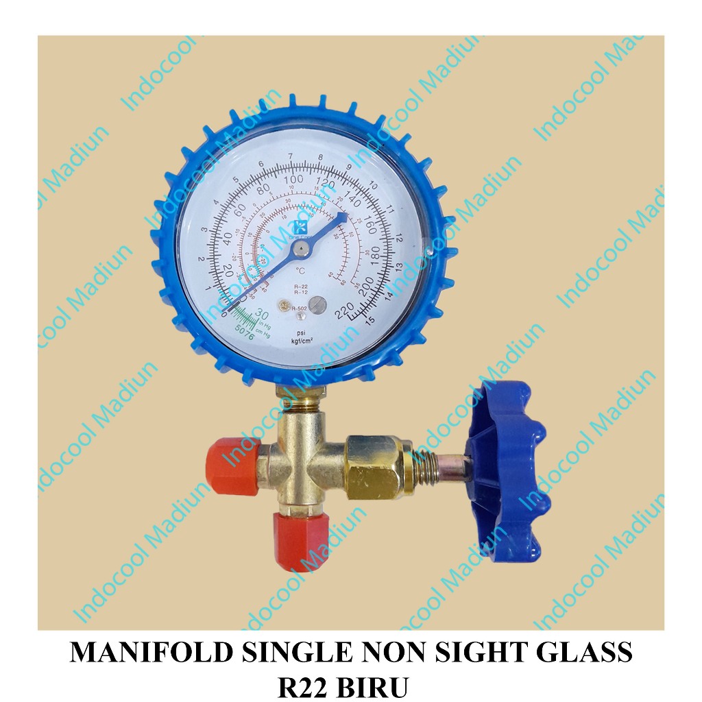 Ms MANIFOLD/METERAN MANIFOLD/MANIFOLD SINGLE NON SIGHT GLASS R22 Blue ...