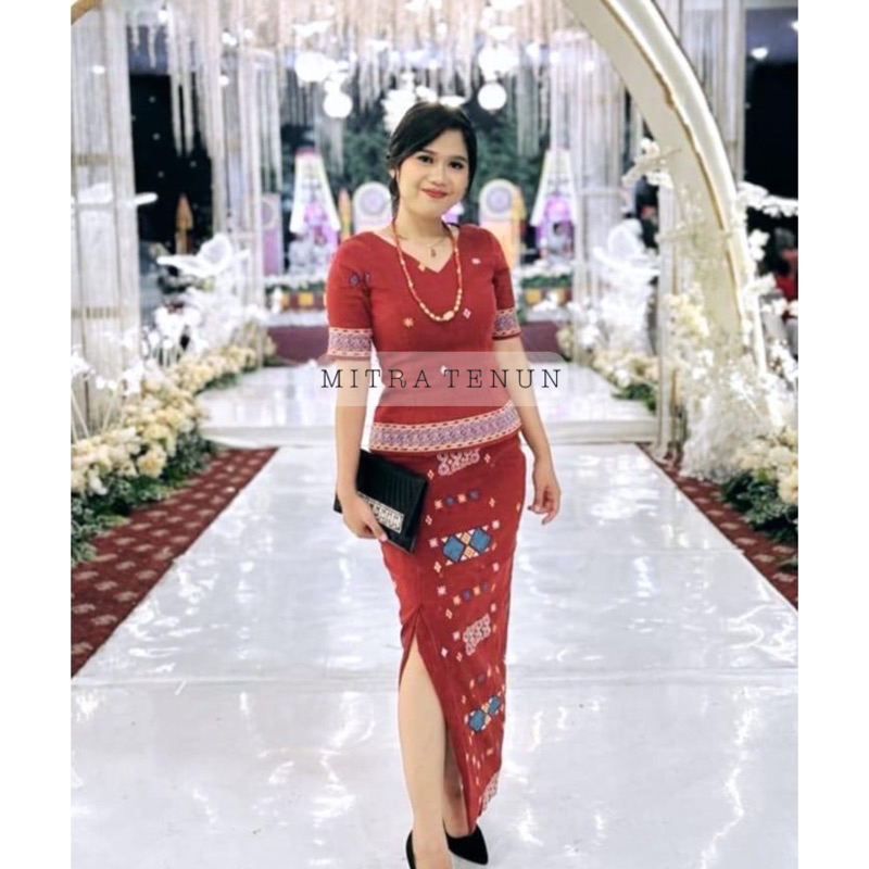 TYPICAL TORAJA PABINTIK WOVEN WOMEN'S CLOTHING SET FREE FURING | Shopee Malaysia