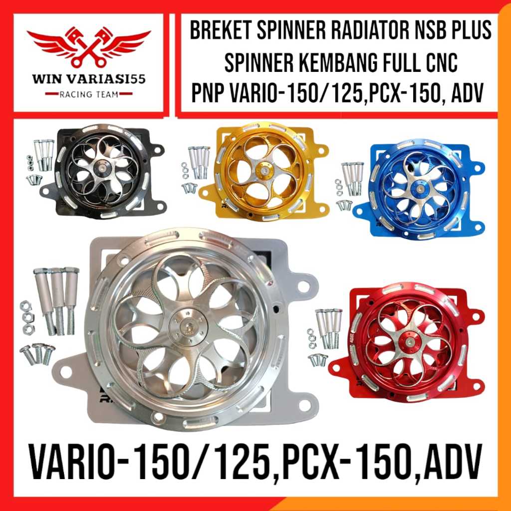 Nsb RADIATOR SPINNER Bracket SET Flower SPINNER FULL CNC FREE Bolt PNP ...