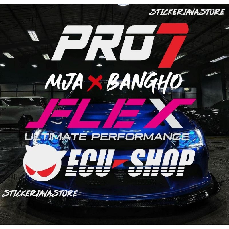 Car STICKER STICKER SET OF 4 PRO7 FLEX ECUSHOP | Shopee Malaysia