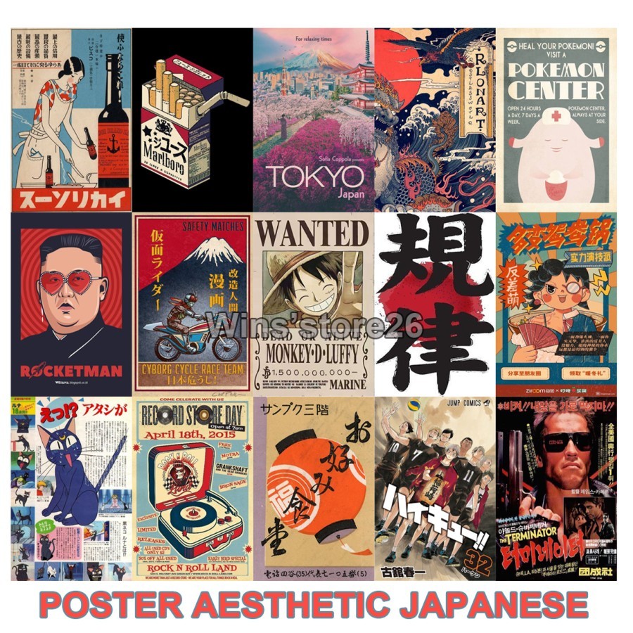 Japanese STYLE Aesthetic Poster | Shopee Malaysia