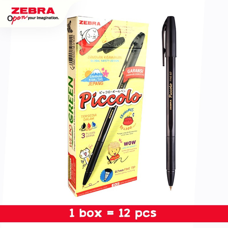Zebra Piccolo Pen 0.7mm (1 box Contains 12pcs) | Shopee Malaysia