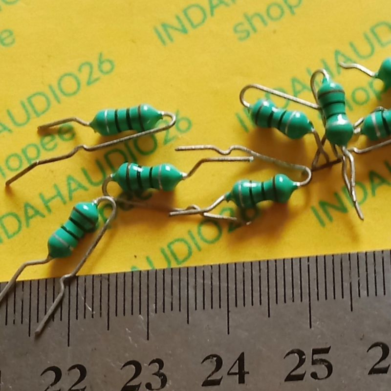 HITAM Inductor 1/2w 10uh 10% brown black black silver winding inductor ...