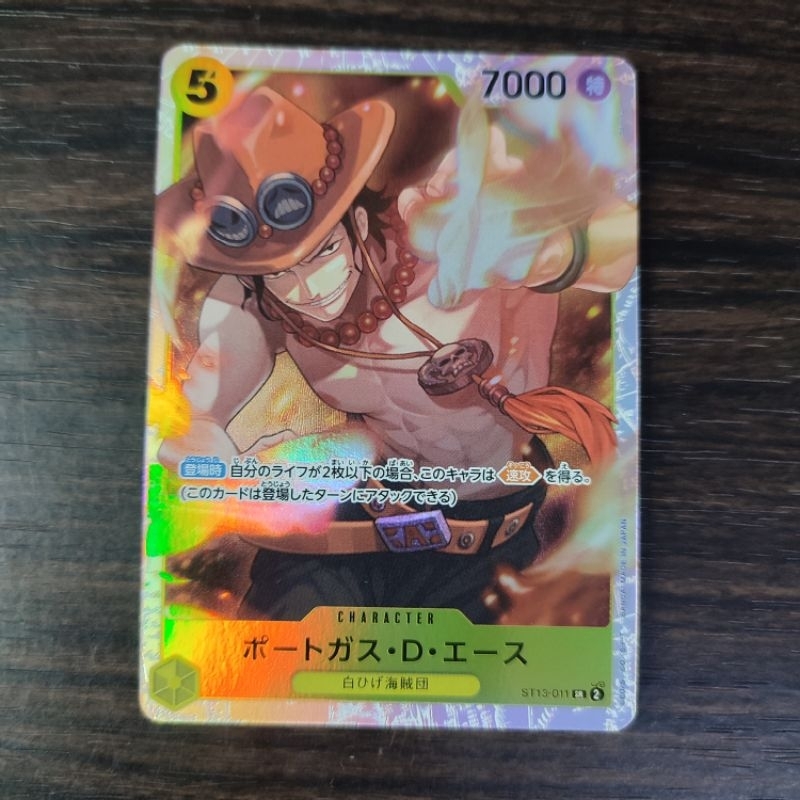 One piece portgas D. ace ST13-011 SR original | Shopee Malaysia