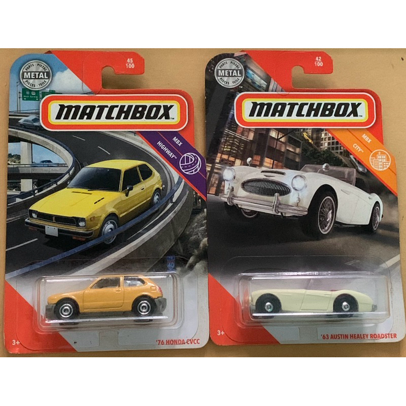 Matchbox 76 HONDA CVCC, 63 AUSTIN HEALEY ROADSTER, MERCEDES BENZ S123 ...
