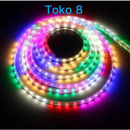 MERAH PUTIH Red WHITE HOSE STRIP LED LIGHTS 3528 2835 220V + 10M ...