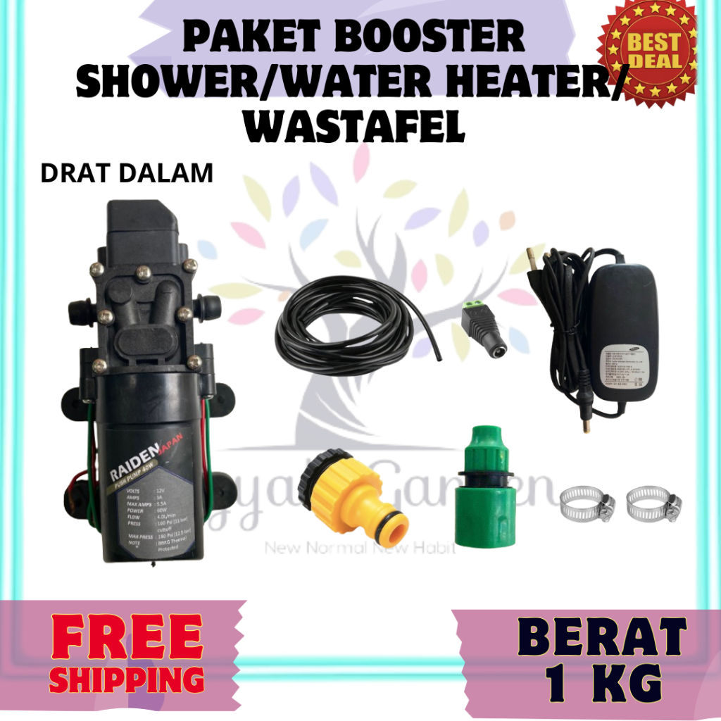 Sink Water Heater Shower Booster Pump Package | Shower Booster | Water ...