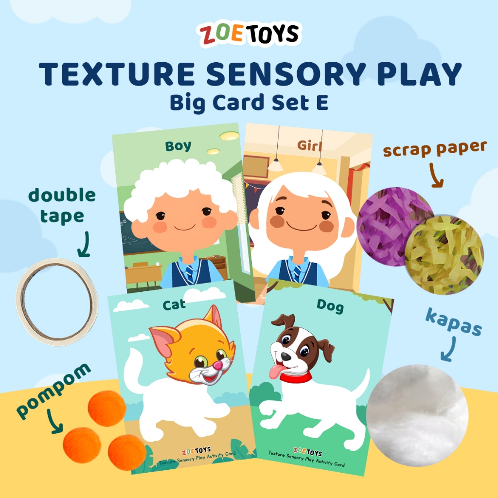Zoetoys Texture Sensory Play Activity Set | Kids Toys Stick To Animal ...