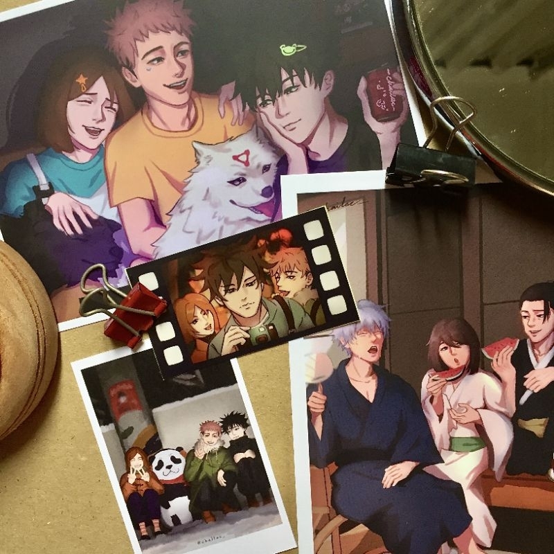 Postcard Bundle Art Print Poster Polaroid Jujutsu Kaisen Jjk - Yuuji ...