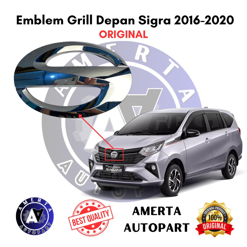 Sigra 2006-2020 Front Grill Emblem Logo ORIGINAL | Shopee Malaysia