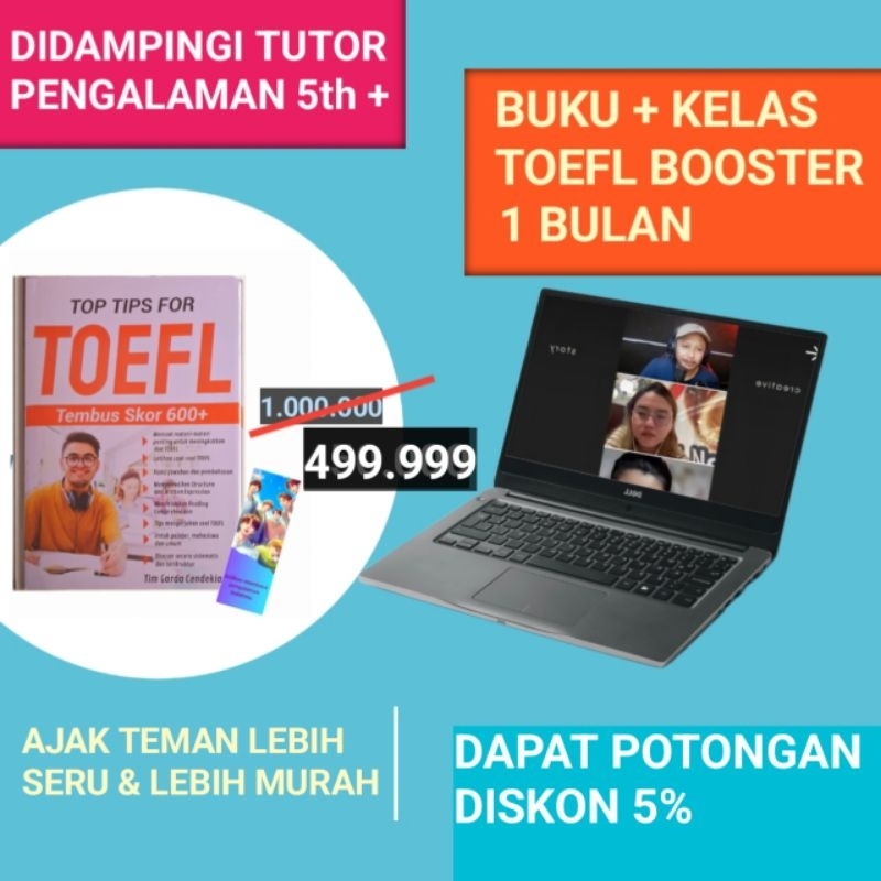 Original TOEFL Book Package And English Village ONLINE Class | Shopee Malaysia