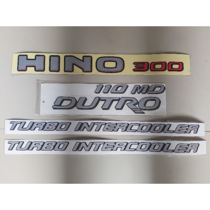 Hino 300 110 MD Dutro Turbo Intercooler Truck Sticker 1set | Shopee ...