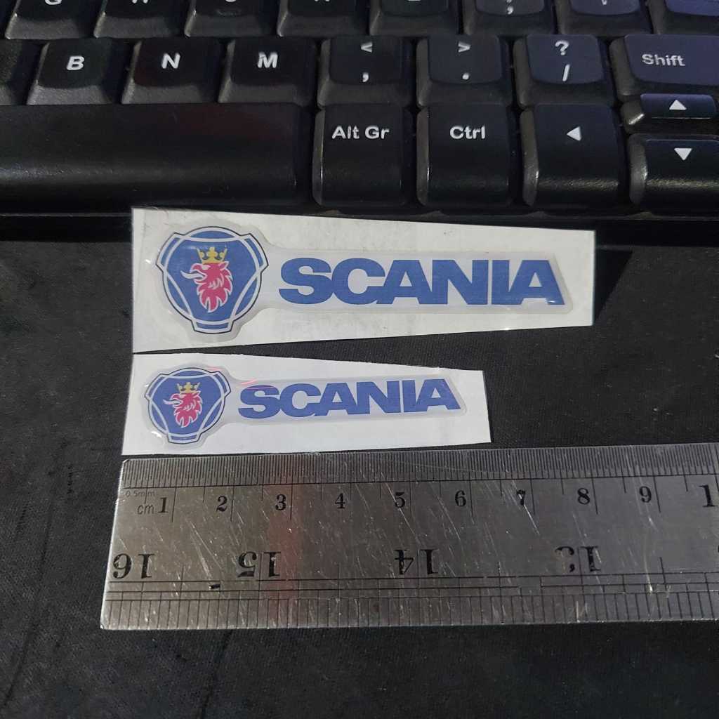 Scania Embossed Resin Sticker Small 3D Flexible Sticker Unit of 3D ...