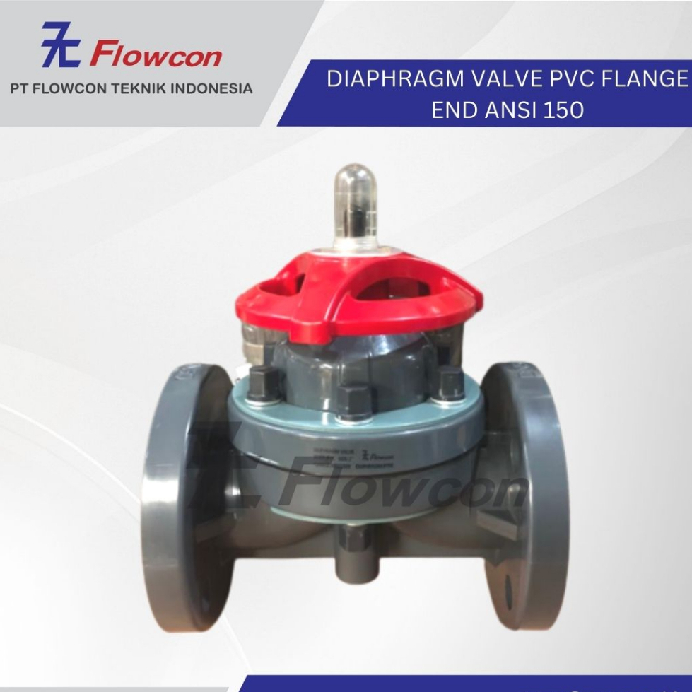 Diaphragm VALVE PVC FLANGE END ANSI 150 SIZE 2" FLOWCON | Shopee Malaysia