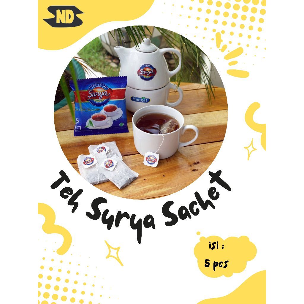 Surya Tea sachet pack contains 20 sachets | Shopee Malaysia